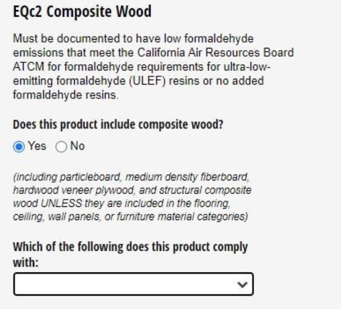 Material Submittals LEED